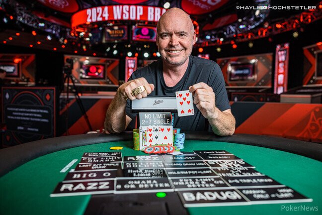 Hennigan Wins Bracelet Seven in First Week of 2024 WSOP