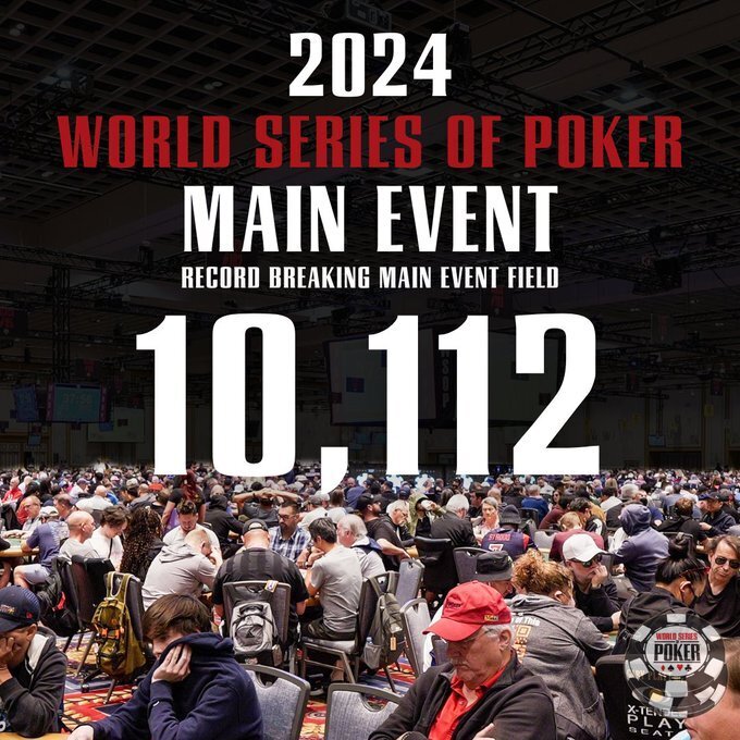 New Record Field and Prize Pool for 2024 WSOP Main Event